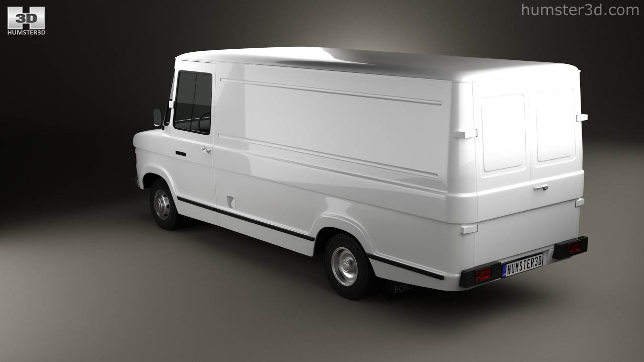 360 view of Ford A-Series Panel Van 1973 3D model - 3DModels store