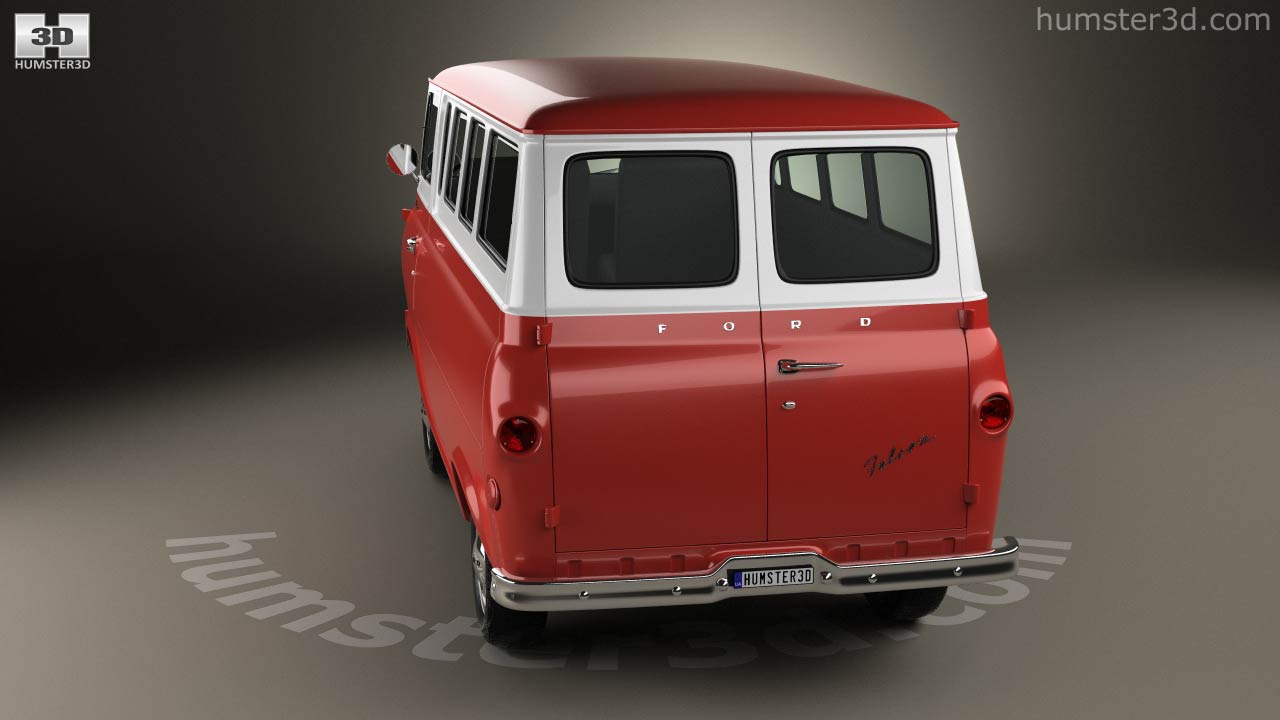 360 view of Ford E-Series Falcon Club Wagon 1963 3D model - 3DModels store