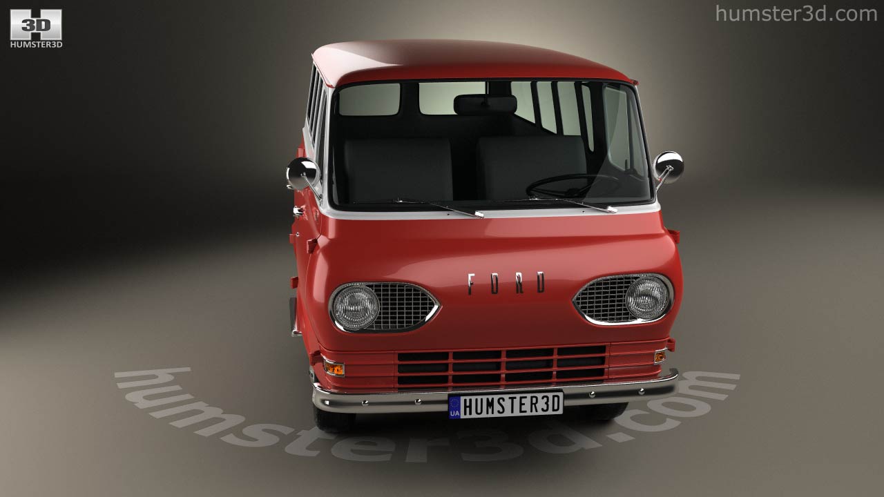 360 view of Ford E-Series Falcon Club Wagon 1963 3D model - 3DModels store