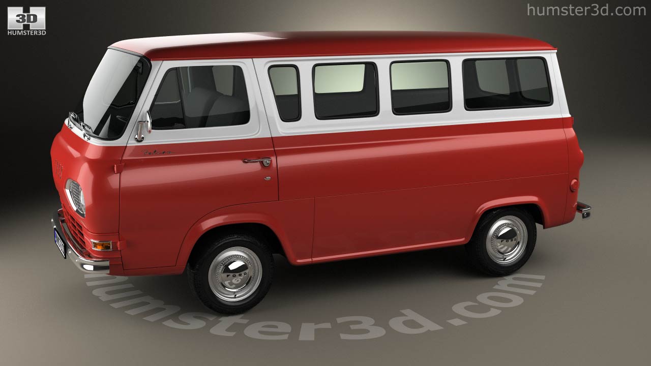 360 view of Ford E-Series Falcon Club Wagon 1963 3D model - 3DModels store
