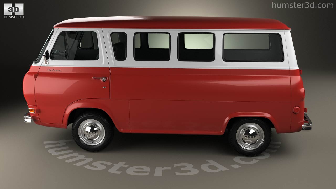 360 view of Ford E-Series Falcon Club Wagon 1963 3D model - 3DModels store