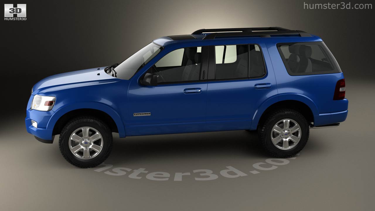360 view of Ford Explorer 2010 3D model - 3DModels store