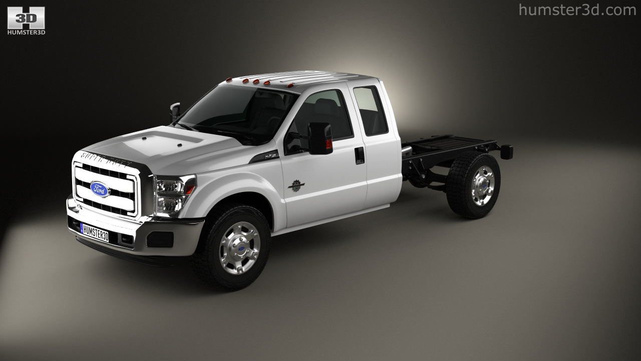 360 view of Ford F-450 Super Cab Chassis 2015 3D model - 3DModels store