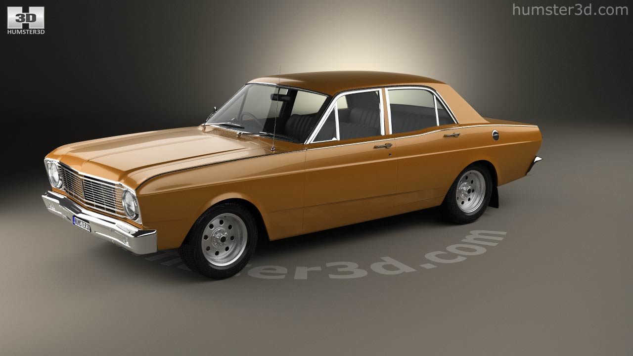 360 view of Ford Falcon 1968 3D model - 3DModels store
