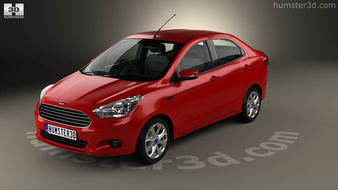 360 view of Ford Figo Aspire 2013 3D model - 3DModels store