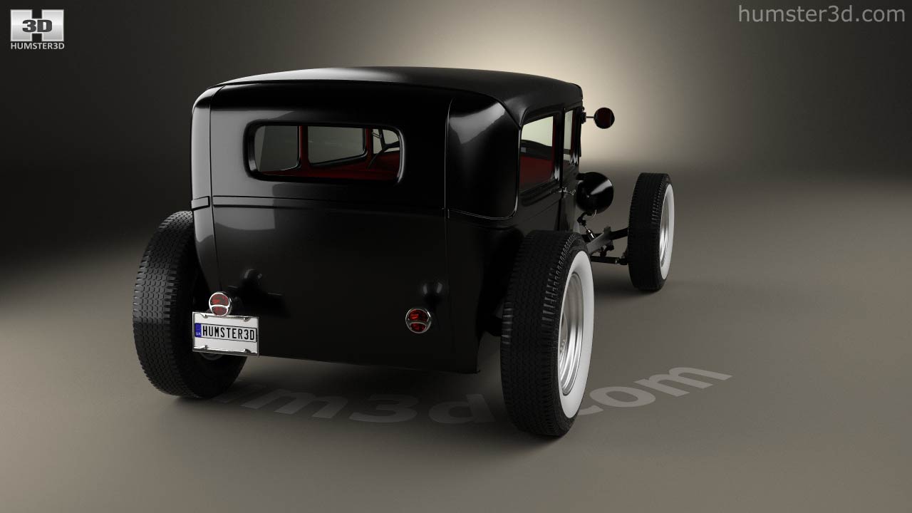 360 view of Ford Model A Hot Rod 2016 3D model - 3DModels store