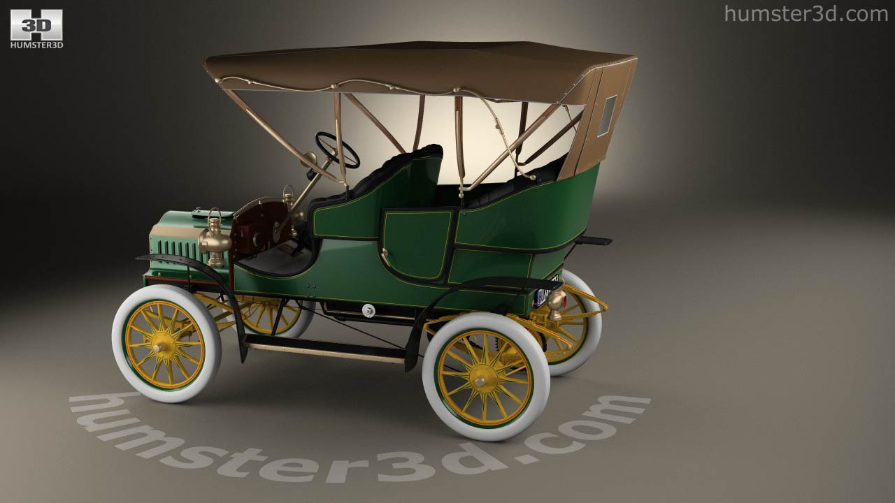 360 view of Ford Model F Touring 1905 3D model - 3DModels store