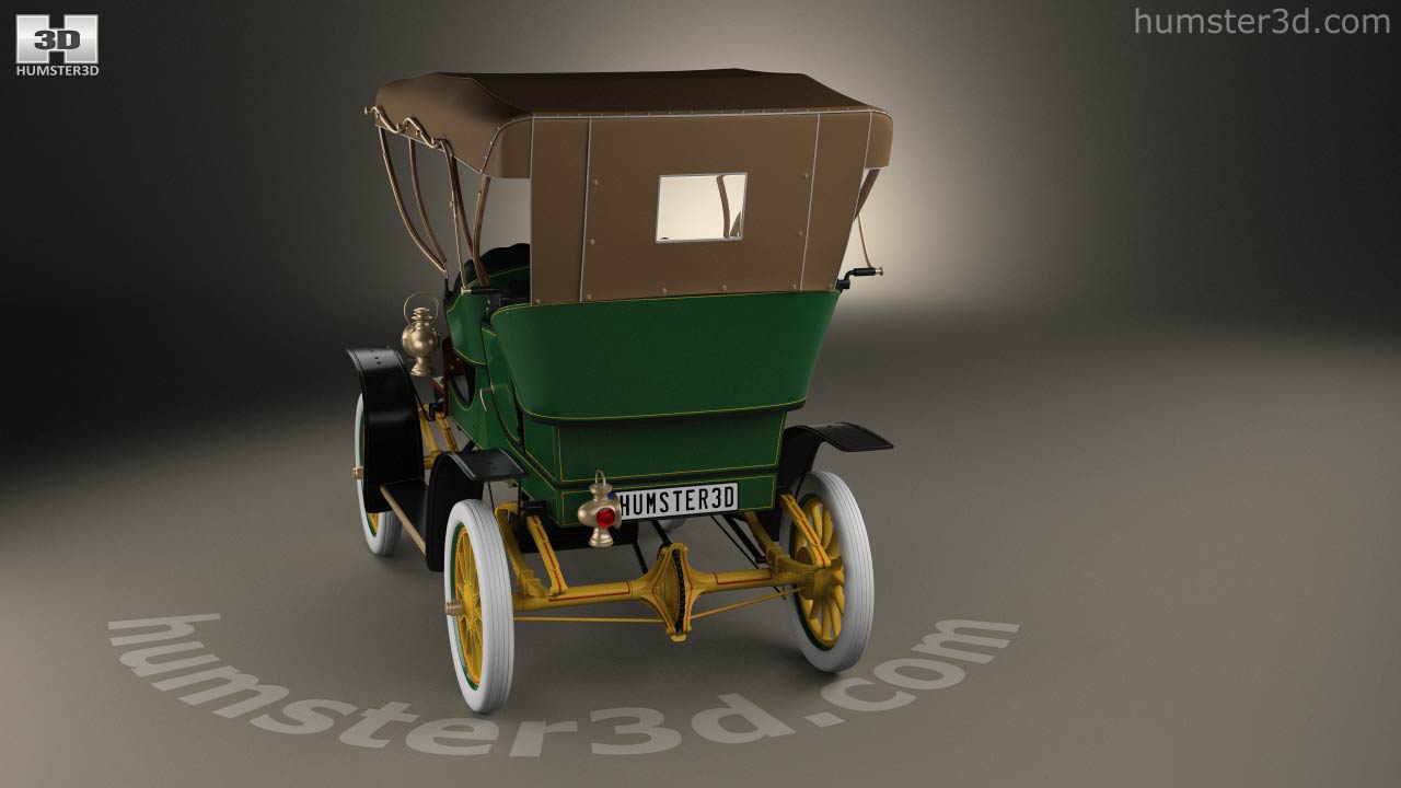 360 view of Ford Model F Touring 1905 3D model - 3DModels store