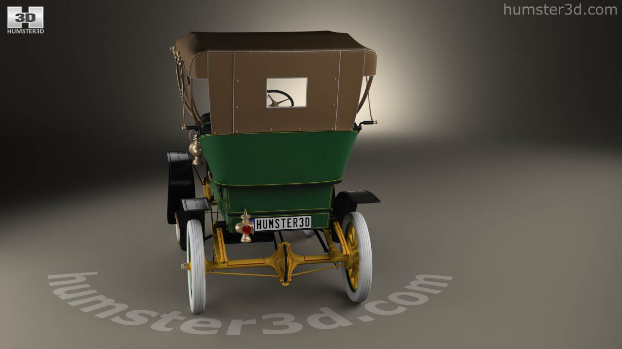 360 view of Ford Model F Touring 1905 3D model - 3DModels store