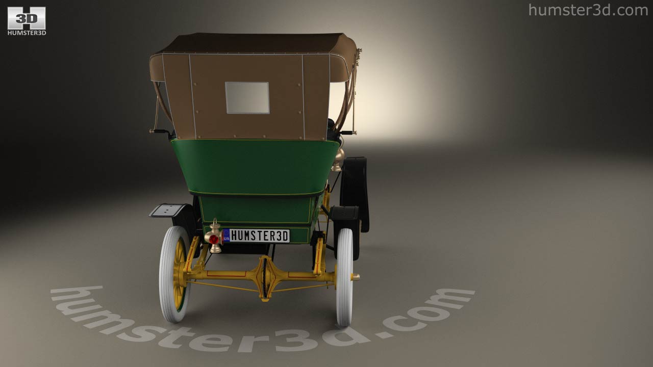 360 view of Ford Model F Touring 1905 3D model - 3DModels store