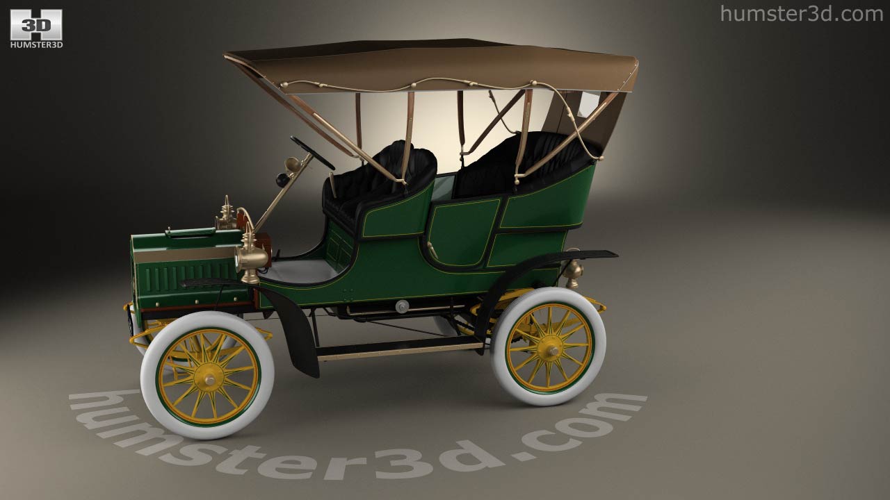 360 view of Ford Model F Touring 1905 3D model - 3DModels store