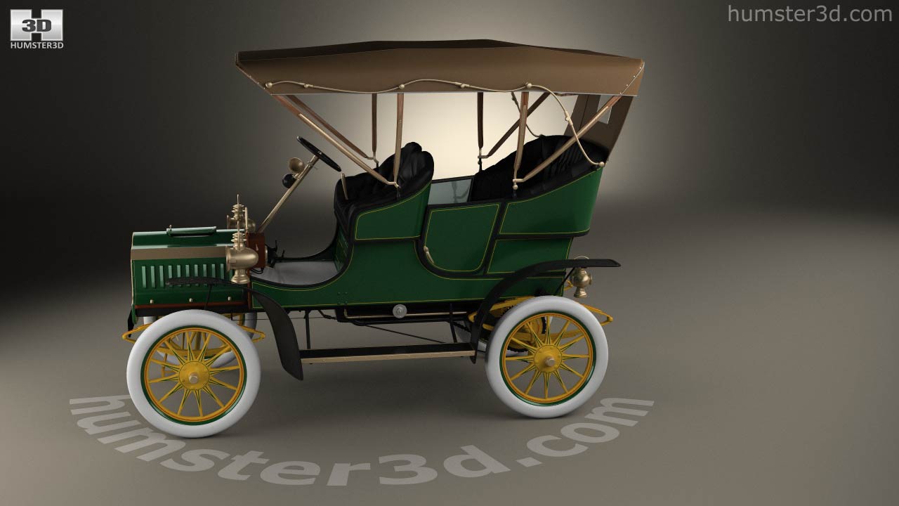 360 view of Ford Model F Touring 1905 3D model - 3DModels store
