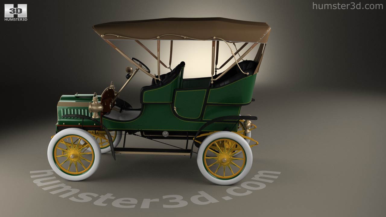 360 view of Ford Model F Touring 1905 3D model - 3DModels store