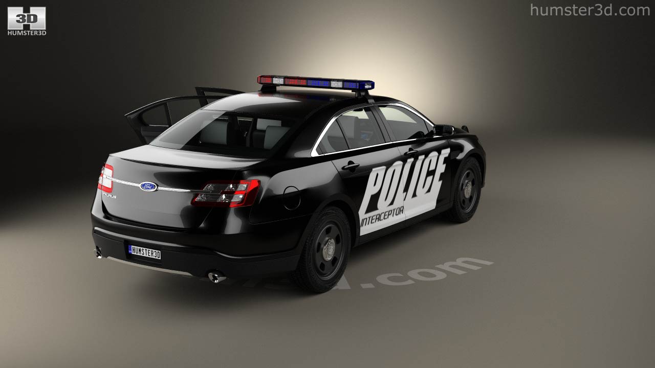 360 view of Ford Taurus Police Interceptor sedan with HQ interior 2016 ...