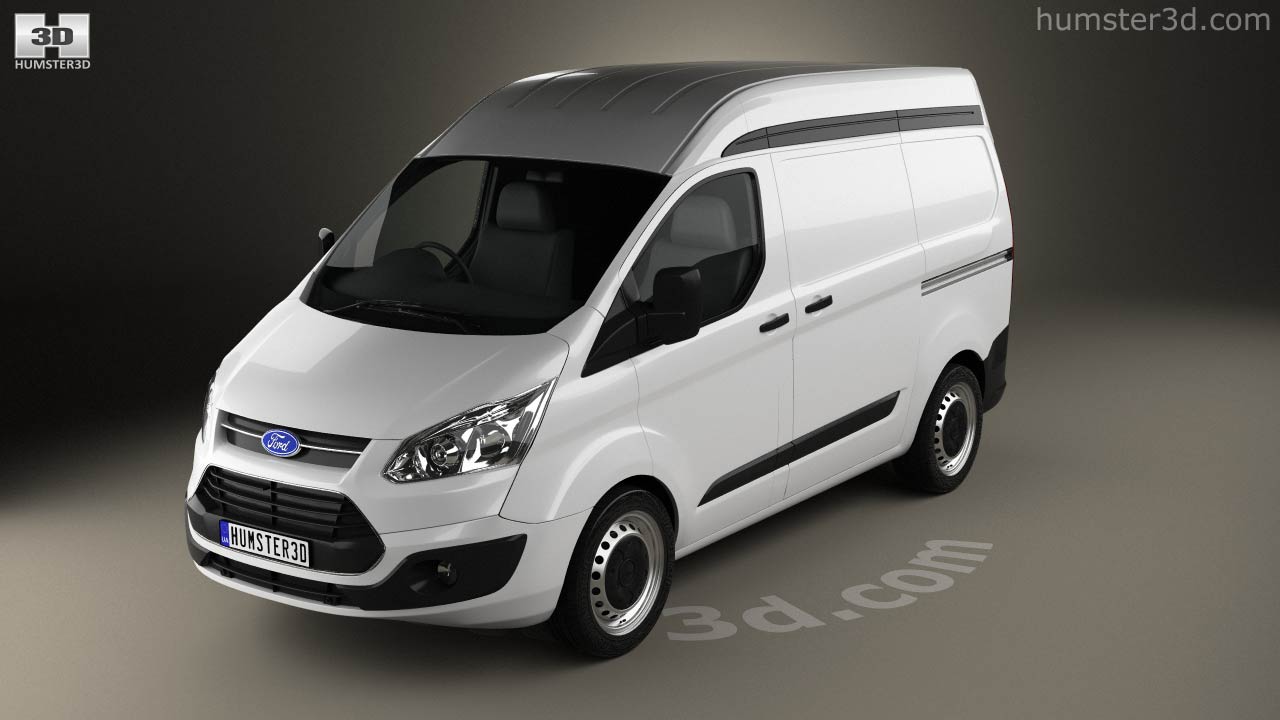 360 view of Ford Transit Custom Panel Van L1H2 2015 3D model - 3DModels ...