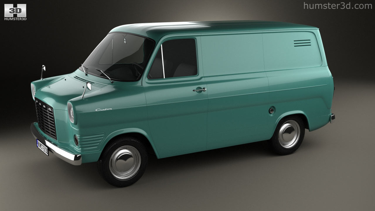 360 view of Ford Transit Panel Van 1965 3D model - 3DModels store