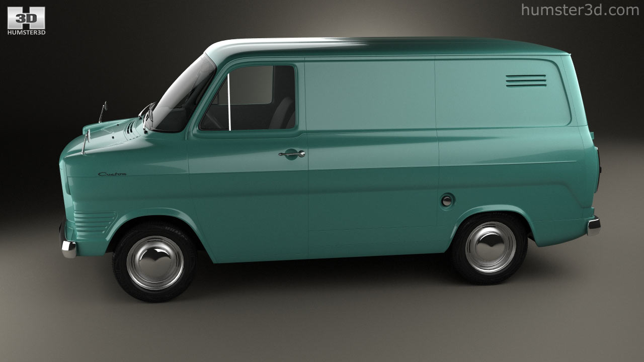 360 view of Ford Transit Panel Van 1965 3D model - 3DModels store