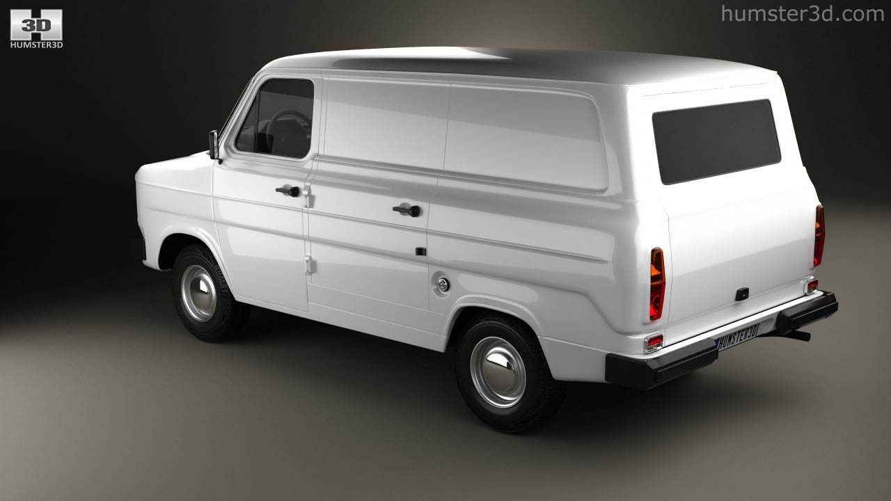360 view of Ford Transit Panel Van 1978 3D model - 3DModels store