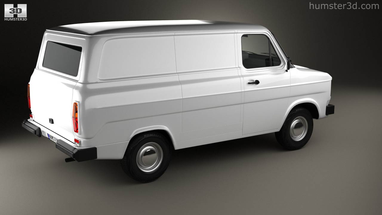 360 view of Ford Transit Panel Van 1978 3D model - 3DModels store