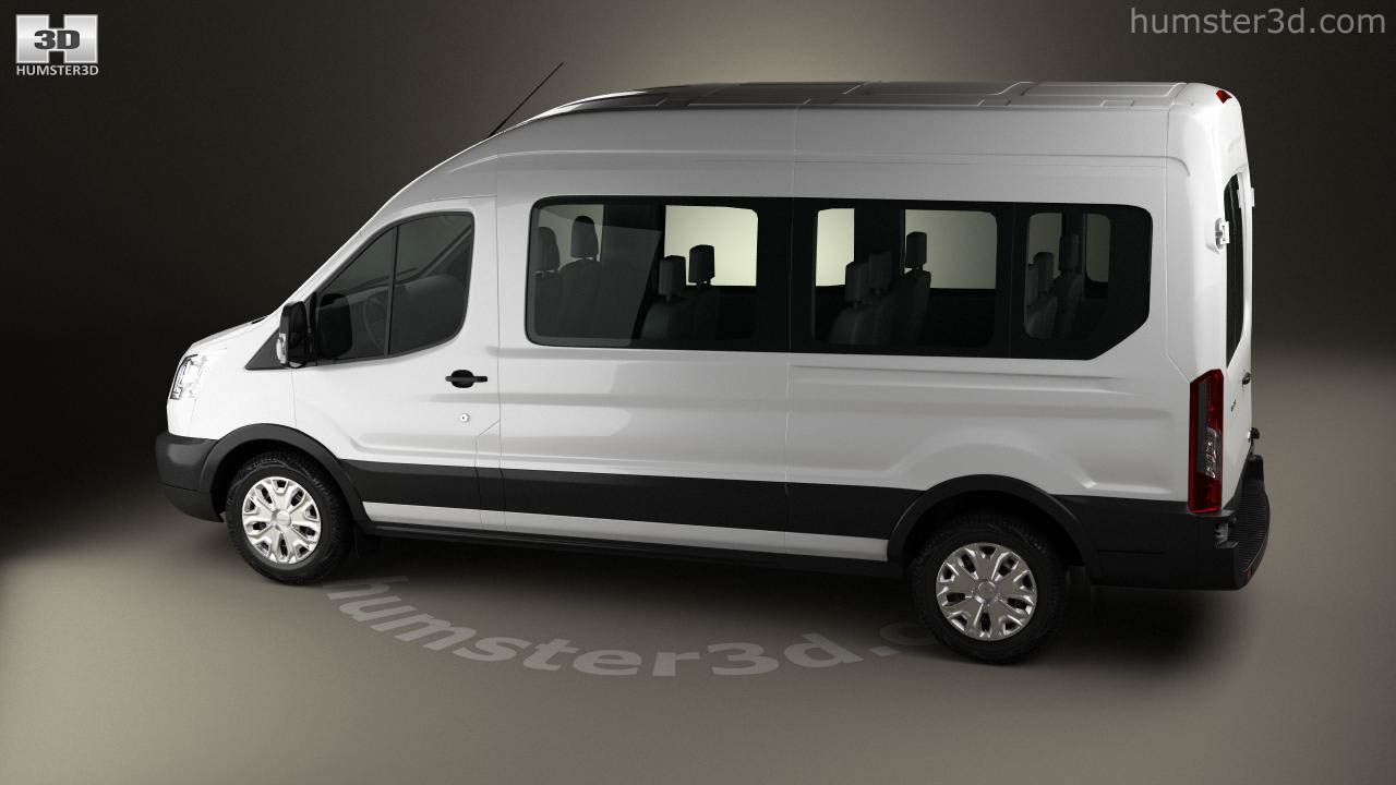 360 view of Ford Transit Passenger Van L2H3 2017 3D model - 3DModels store