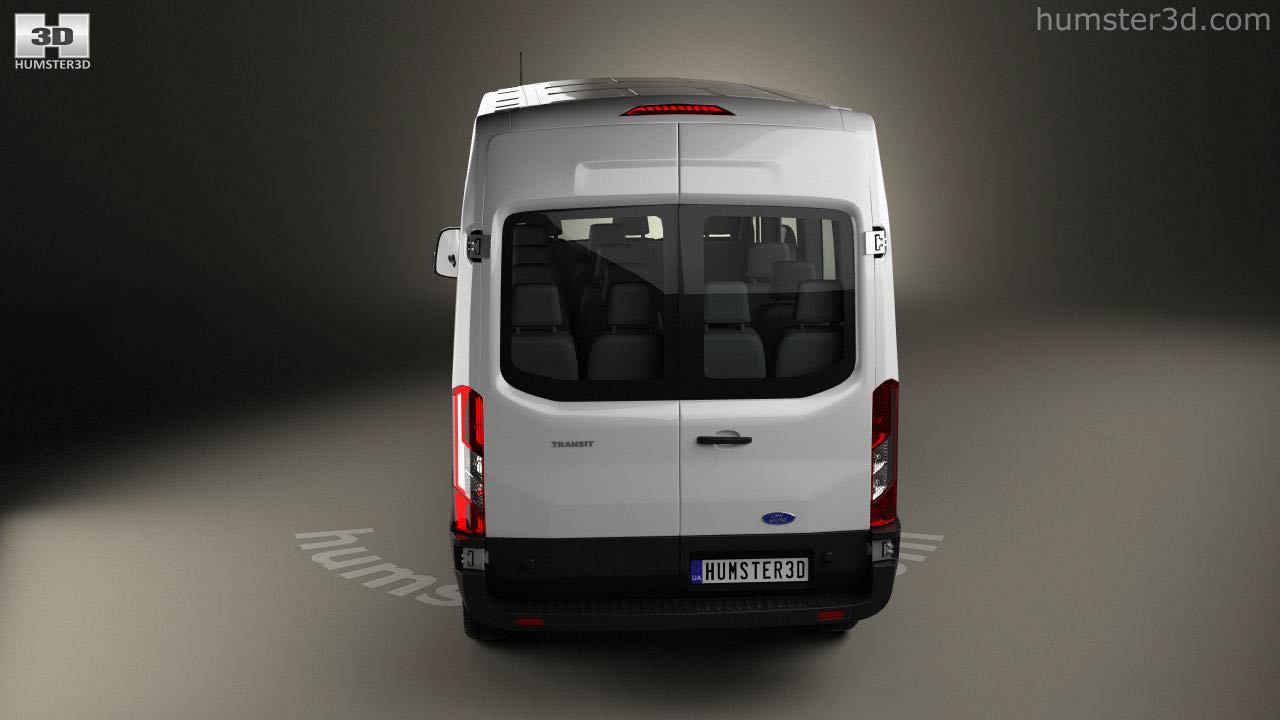360 view of Ford Transit Passenger Van L2H3 2017 3D model - 3DModels store