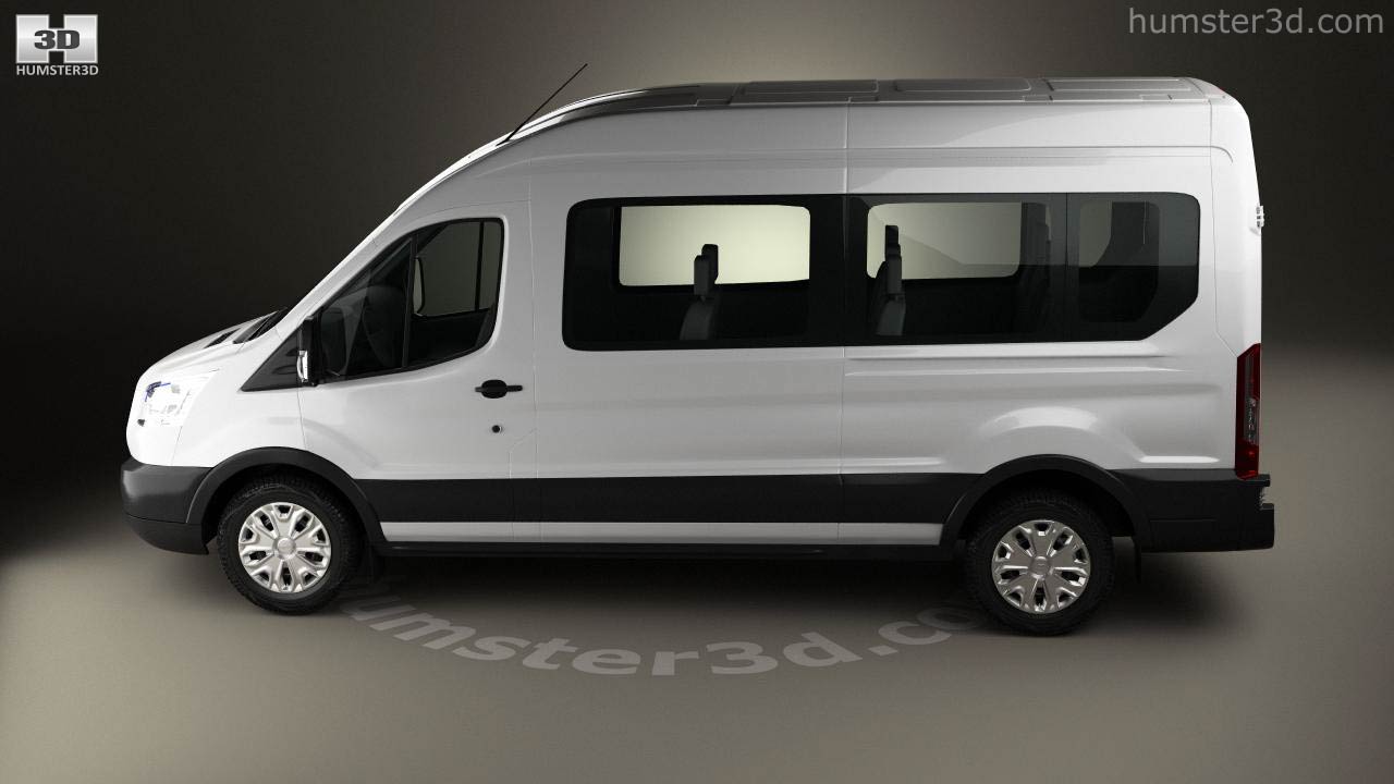 360 view of Ford Transit Passenger Van L2H3 2017 3D model - 3DModels store