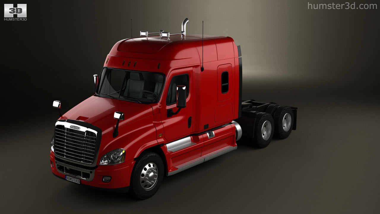 360 view of Freightliner Cascadia XT Tractor Truck 2016 3D model ...