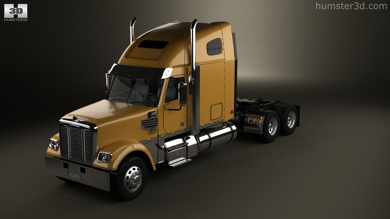 360 view of Freightliner Coronado Tractor Truck 2014 3D model ...