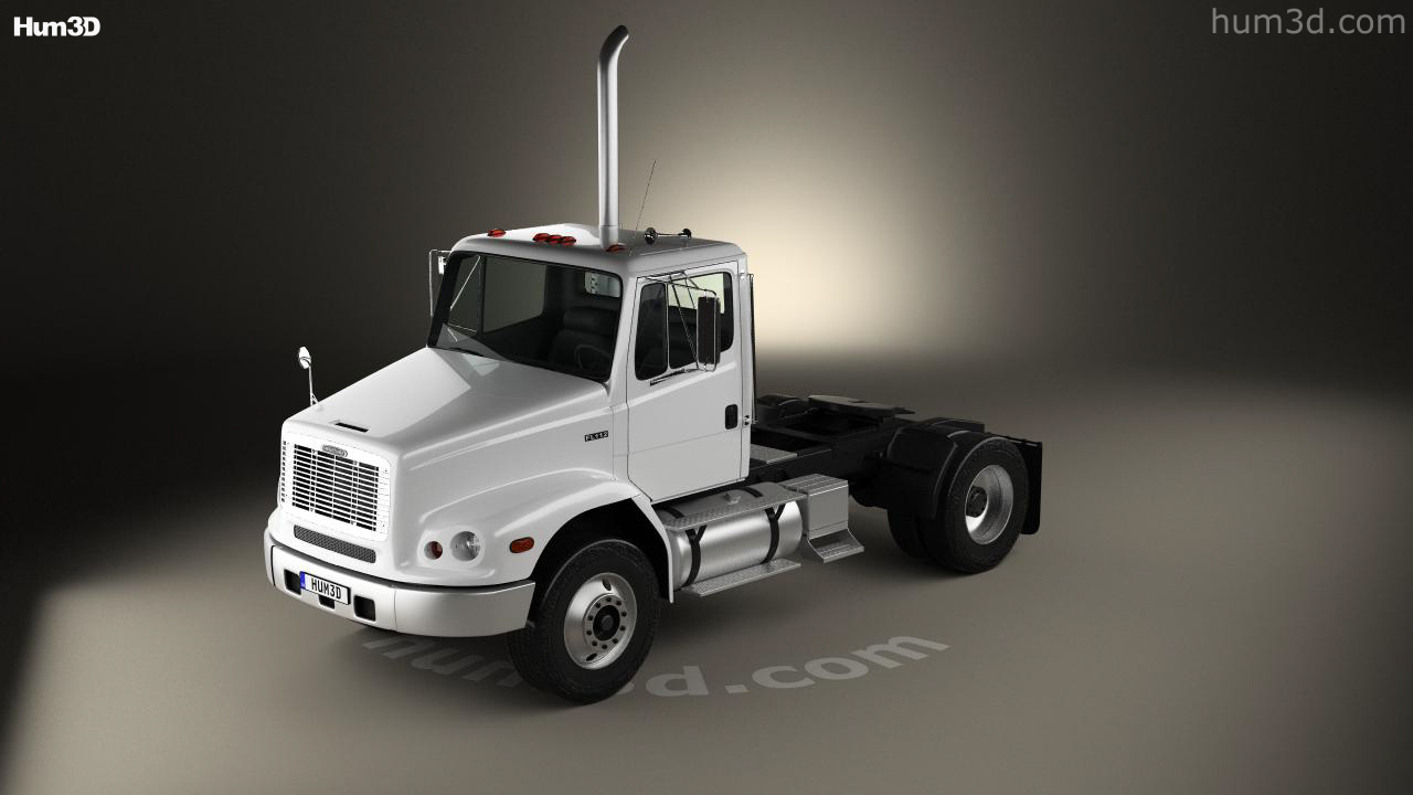 360 view of Freightliner FL112 Tractor Truck 2-axle 2004 3D model ...
