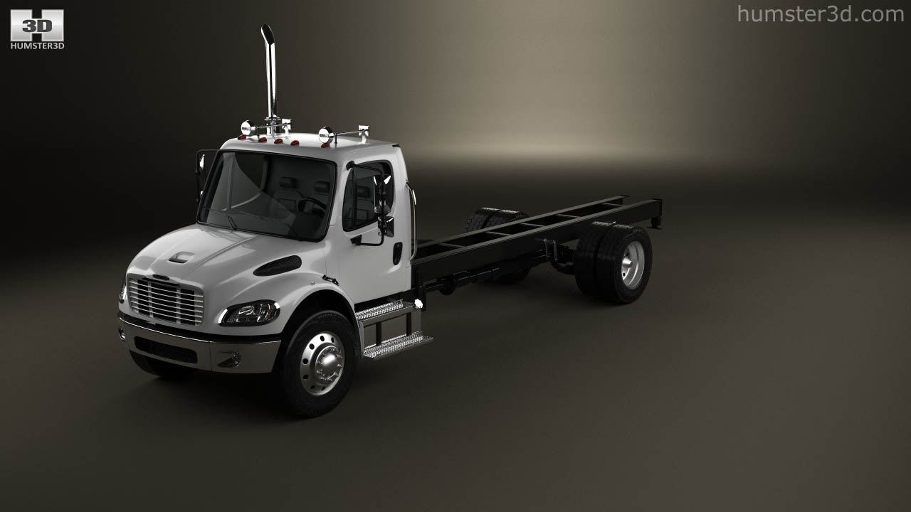 360 view of Freightliner M2 106 Day Cab Chassis Truck 2017 3D model ...