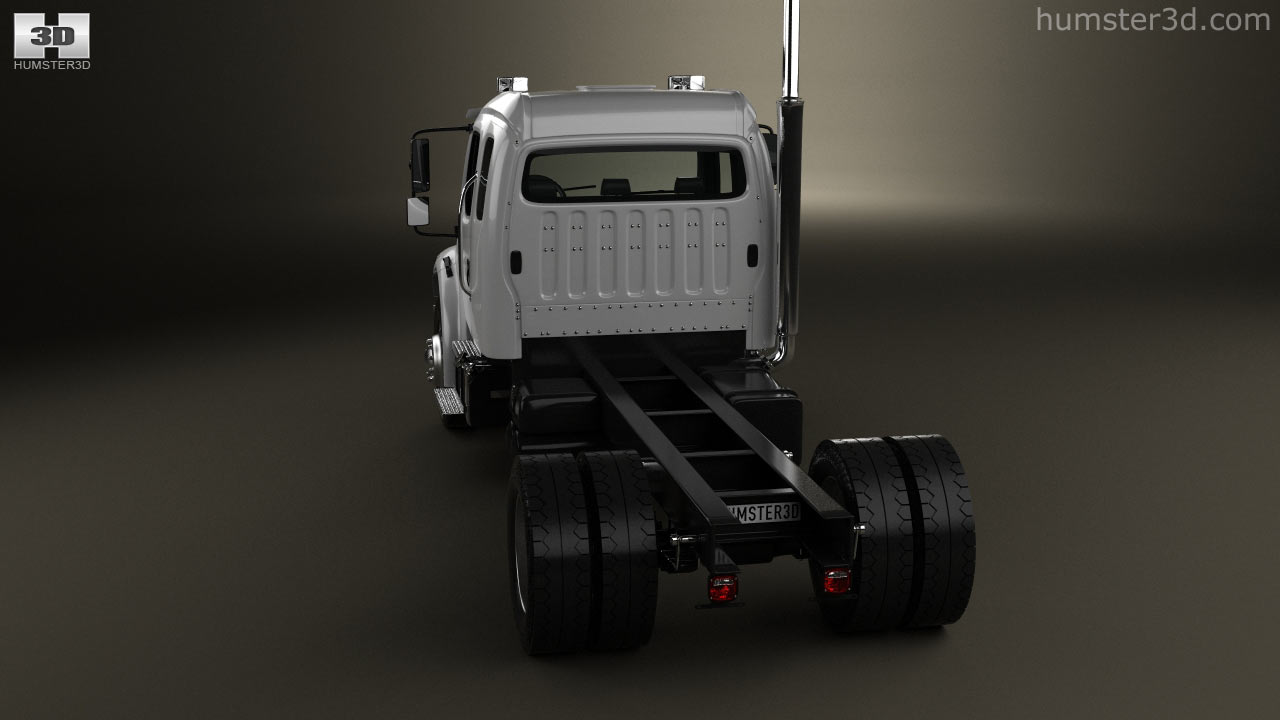 360 view of Freightliner M2 Extended Cab Chassis Truck 2017 3D model ...