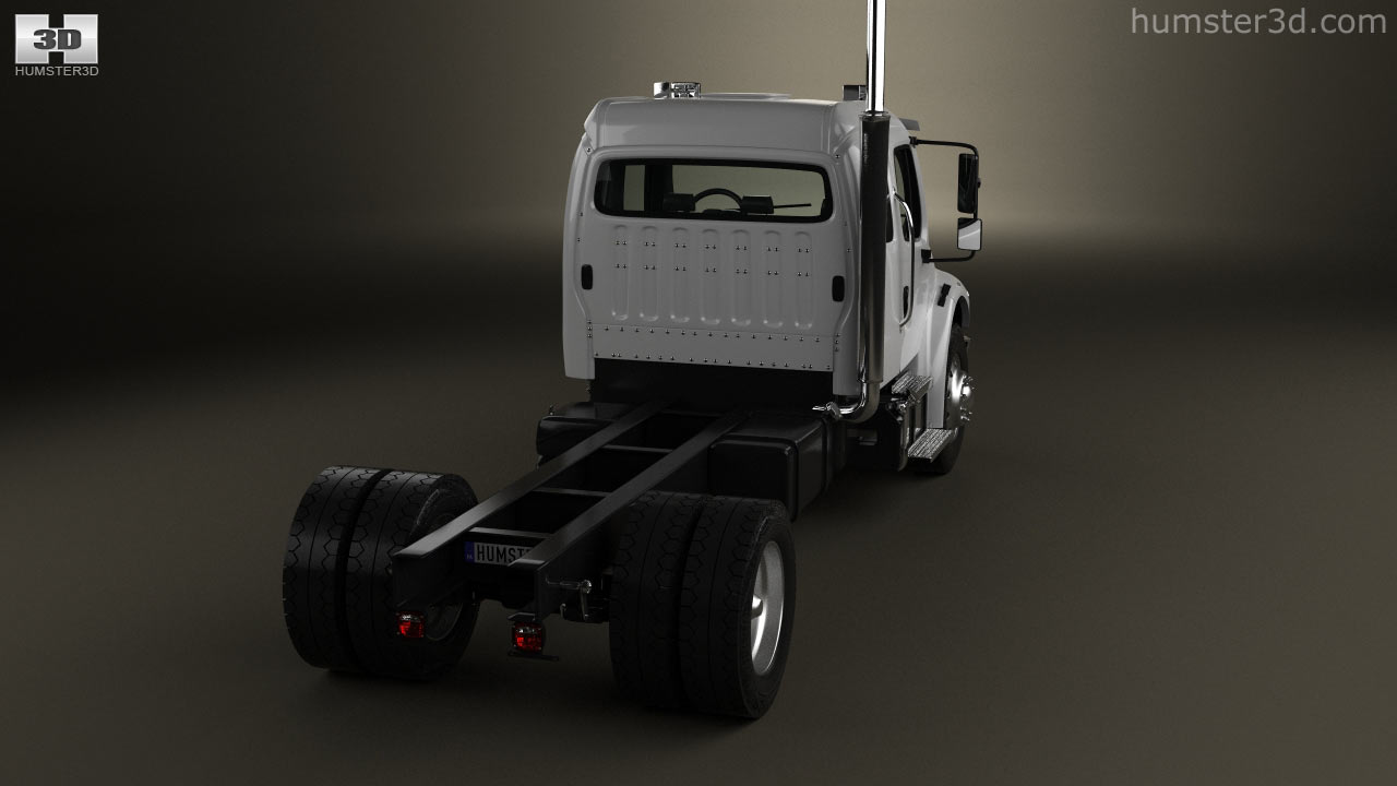 360 view of Freightliner M2 Extended Cab Chassis Truck 2017 3D model ...