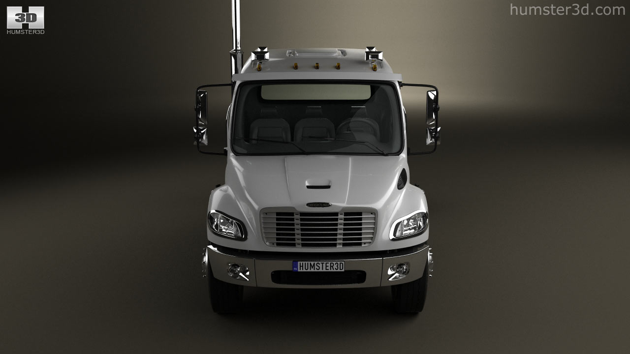 360 view of Freightliner M2 Extended Cab Chassis Truck 2017 3D model ...