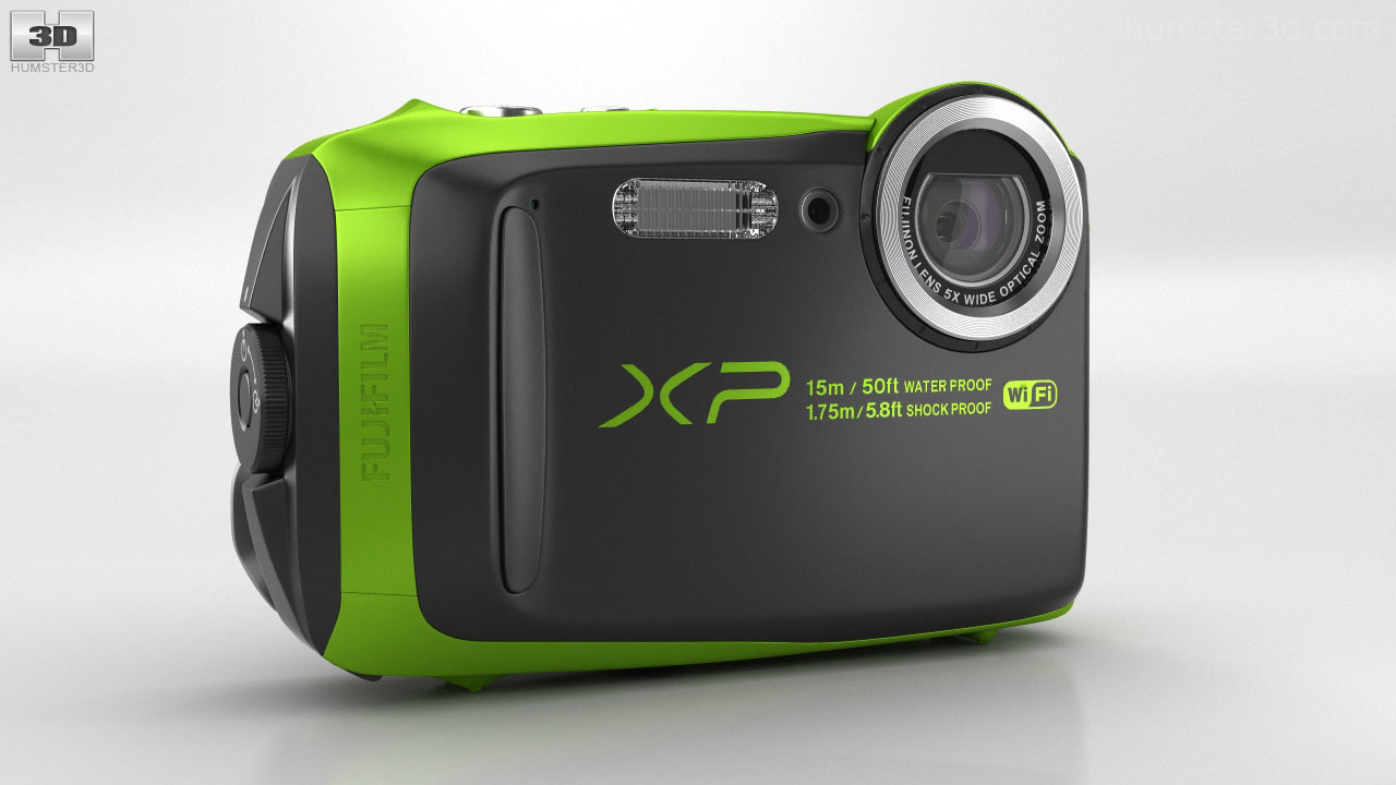360 view of Fujifilm FinePix XP90 Lime 3D model - 3DModels store