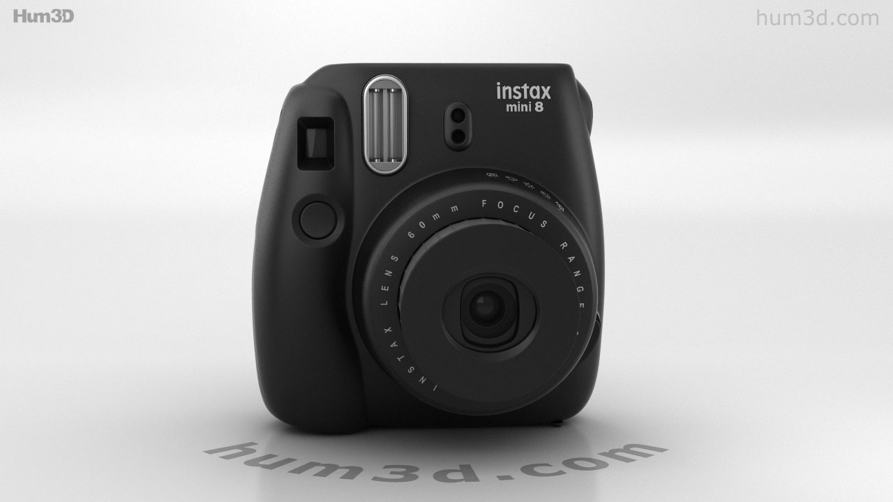 360 view of Fujifilm Instax Mini 8 Black 3D model - 3DModels store