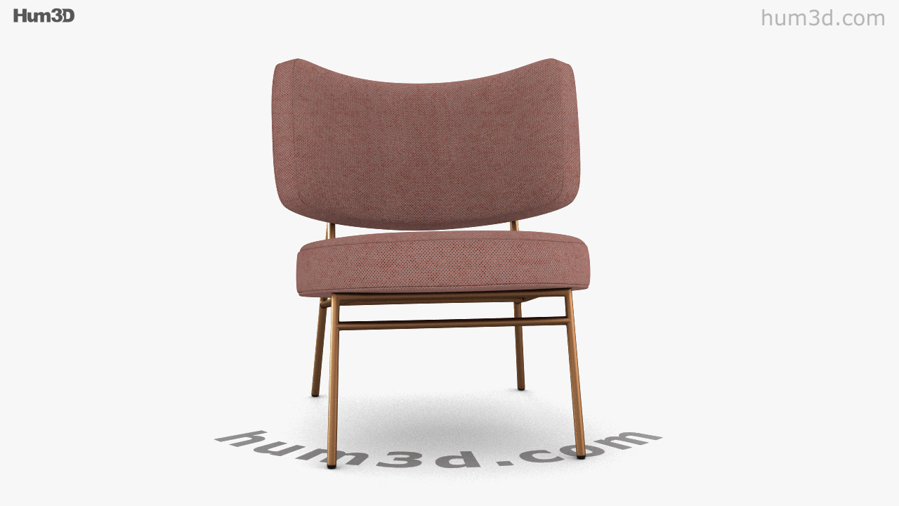 360 view of Calligaris Coco Lounge chair 3D model - 3DModels store