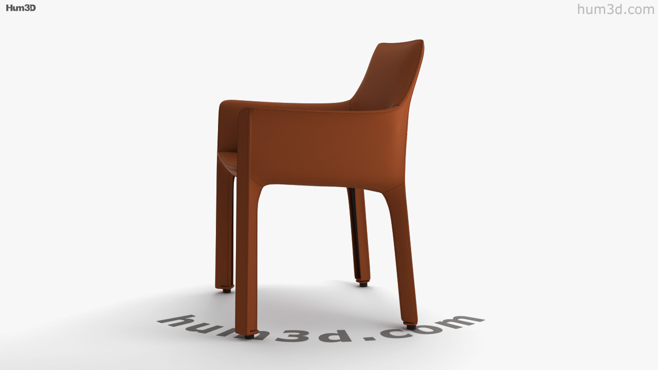 360 view of Cassina Cab 413 Chair 3D model - 3DModels store