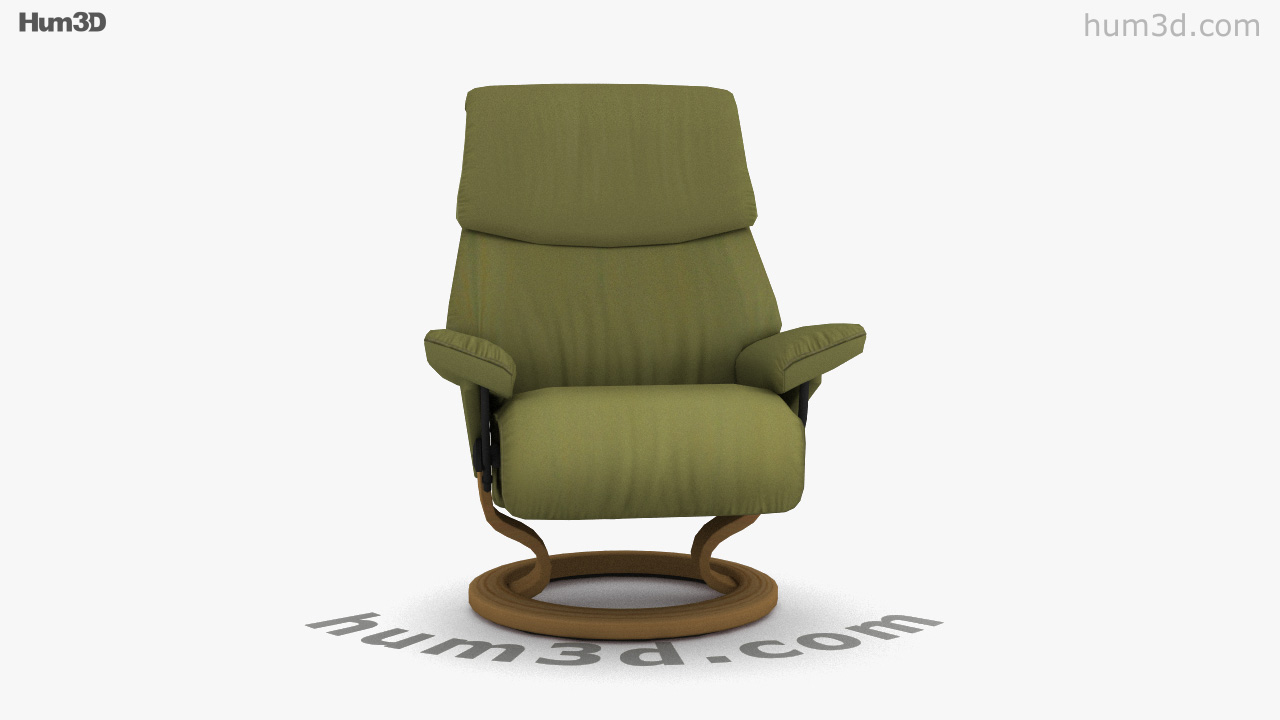 360 view of Ekornes Dream Chair 3D model - 3DModels store