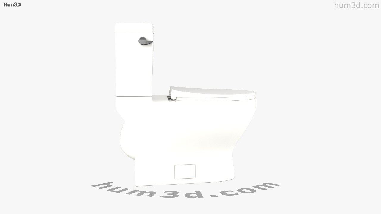 360 view of Fine Fixtures Modern Two Piece toilet 3D model - 3DModels store