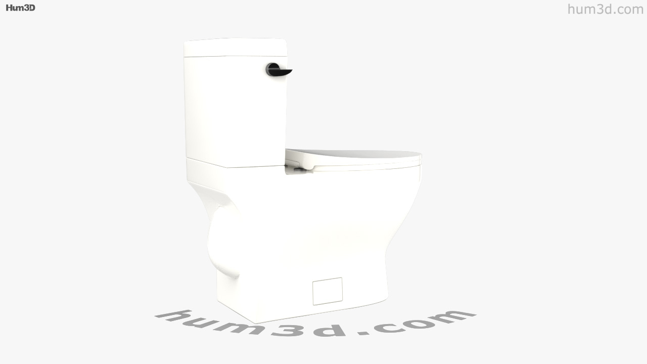 360 view of Fine Fixtures Modern Two Piece toilet 3D model - 3DModels store