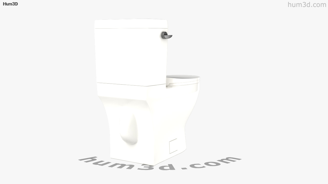 360 view of Fine Fixtures Modern Two Piece toilet 3D model - 3DModels store
