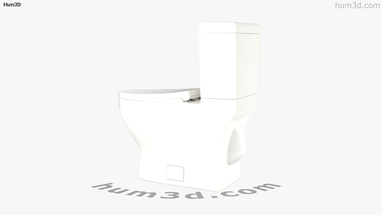 360 view of Fine Fixtures Modern Two Piece toilet 3D model - 3DModels store