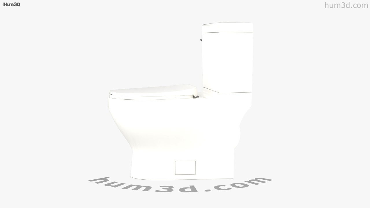 360 view of Fine Fixtures Modern Two Piece toilet 3D model - 3DModels store