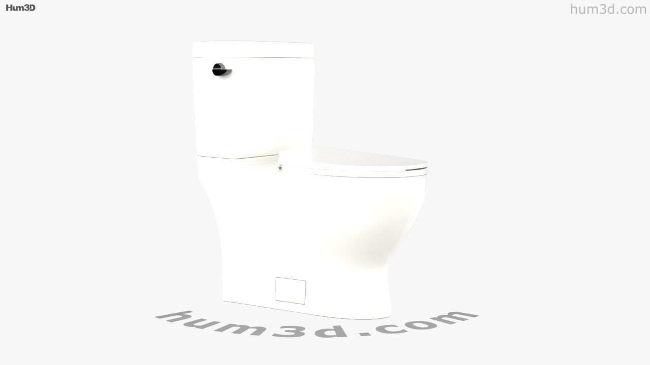 360 view of Fine Fixtures Modern Two Piece toilet 3D model - 3DModels store