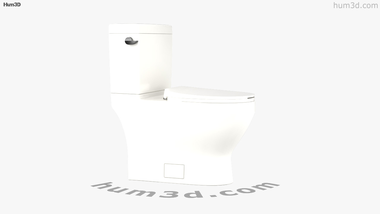 360 view of Fine Fixtures Modern Two Piece toilet 3D model - 3DModels store