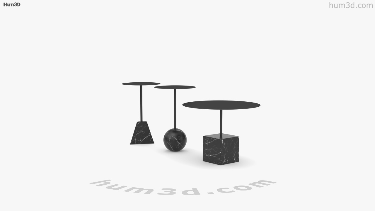 360 view of Friends And Founders Knockout Tables 3D model - 3DModels store