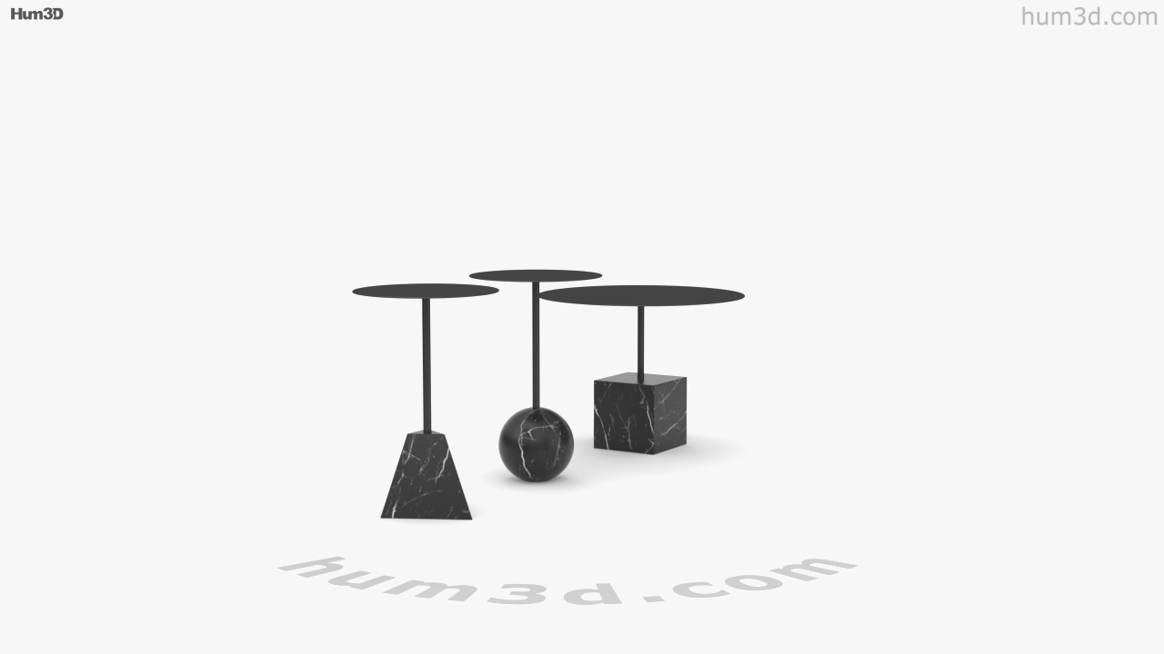 360 view of Friends And Founders Knockout Tables 3D model - 3DModels store