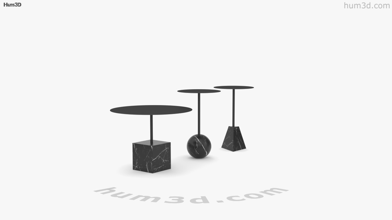 360 view of Friends And Founders Knockout Tables 3D model - 3DModels store
