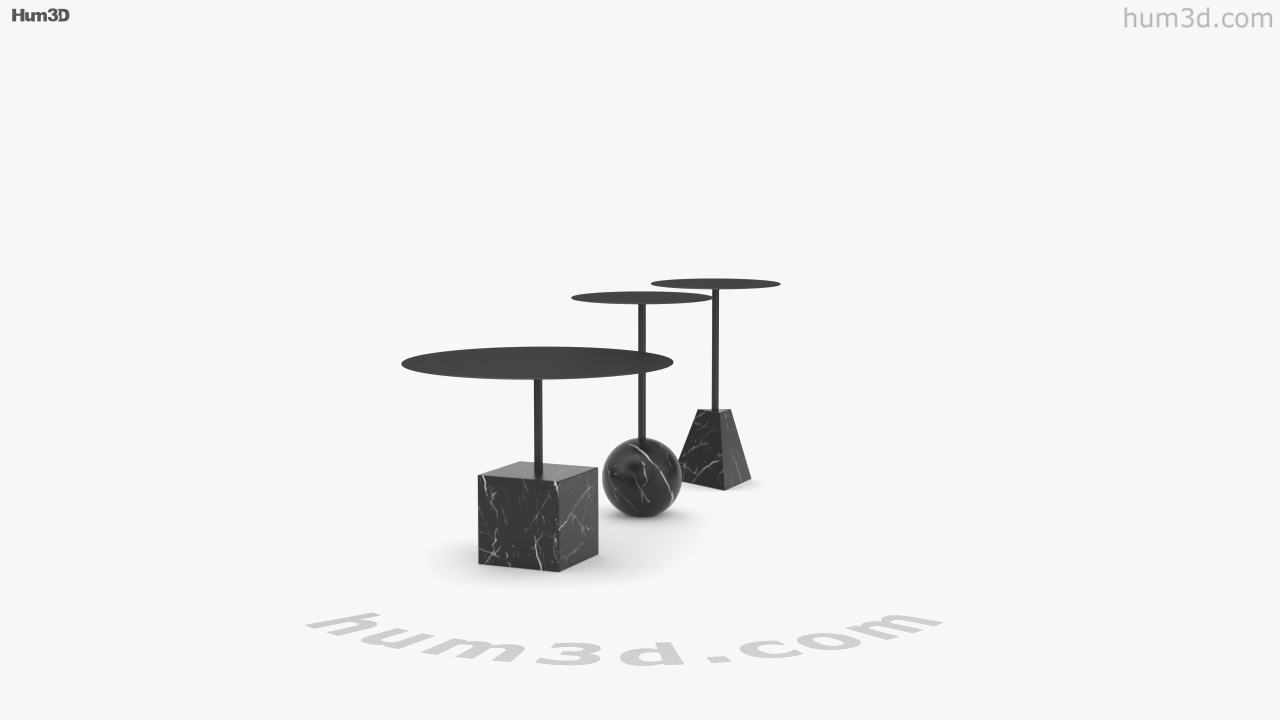360 view of Friends And Founders Knockout Tables 3D model - 3DModels store