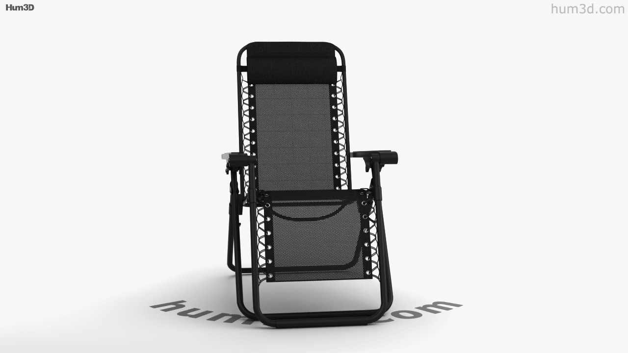 360 view of Patio Zero Gravity Chair 3D model - 3DModels store